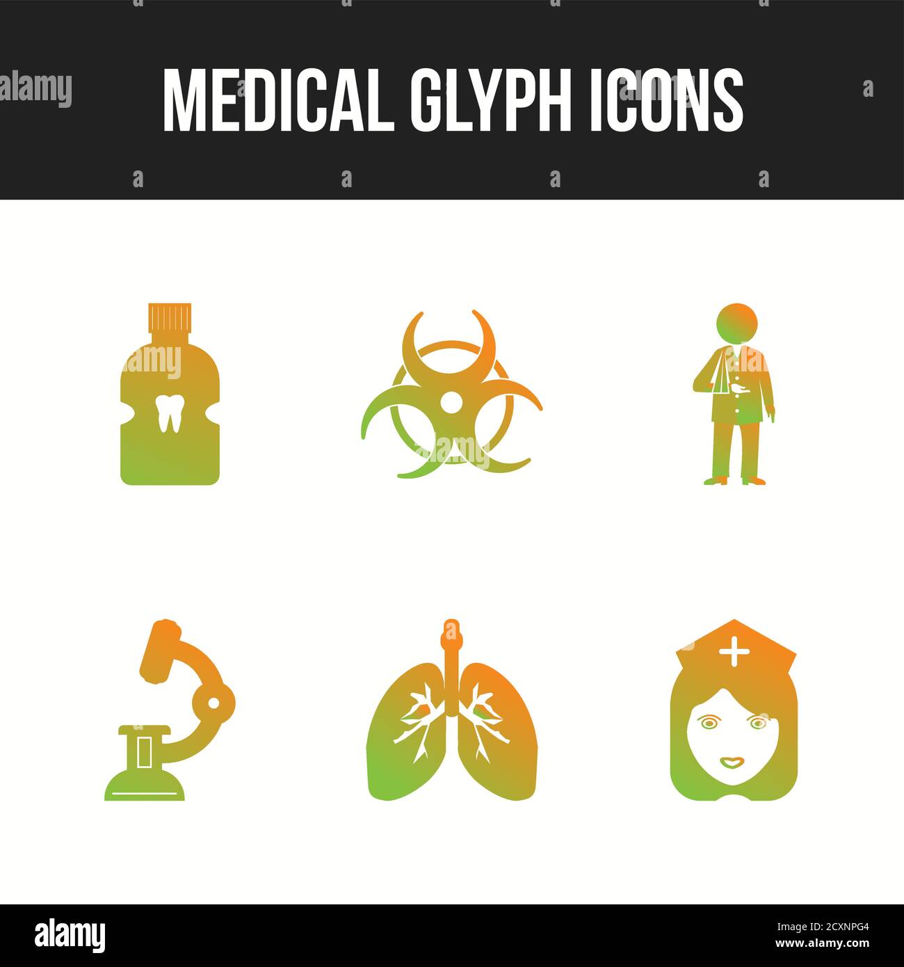 6 Unique Medical vector icons in one set Stock Vector Image & Art - Alamy