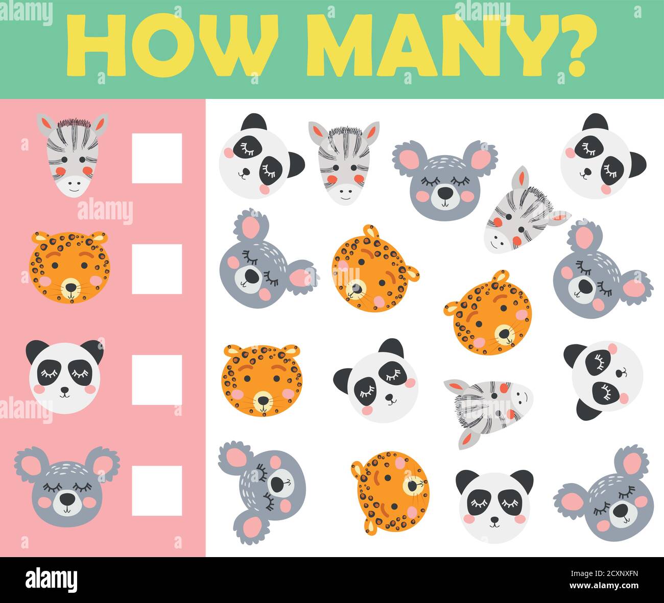 Counting. Game for Preschool Children. Educational a mathematical game ...