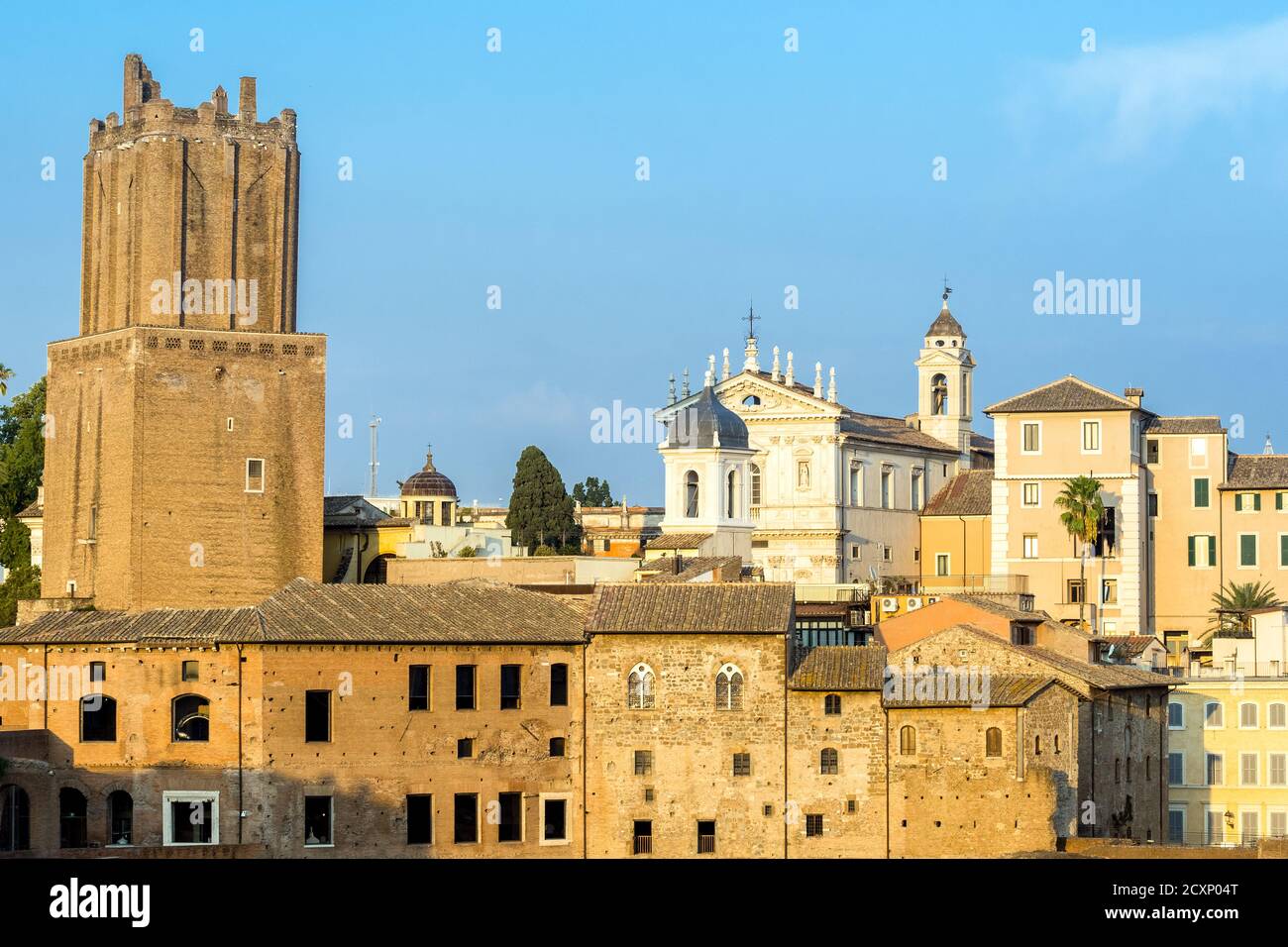 Torre delle Milizie and the Church of Saints Dominic and Sixtus - Rome ...