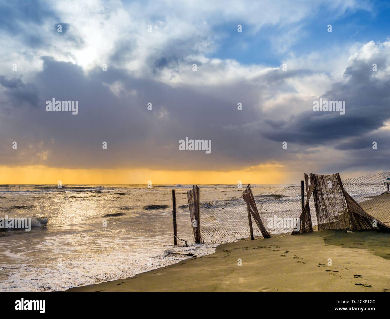 Coastal scene of Ostia Lido - Rome, Italy Stock Photo - Alamy