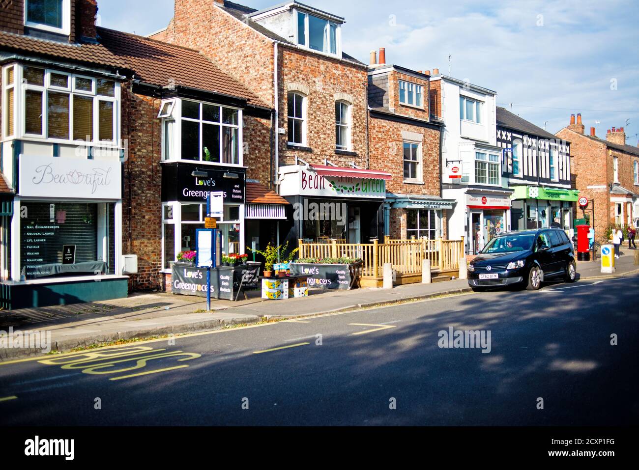 Shops in Heworth, York, England Stock Photo - Alamy