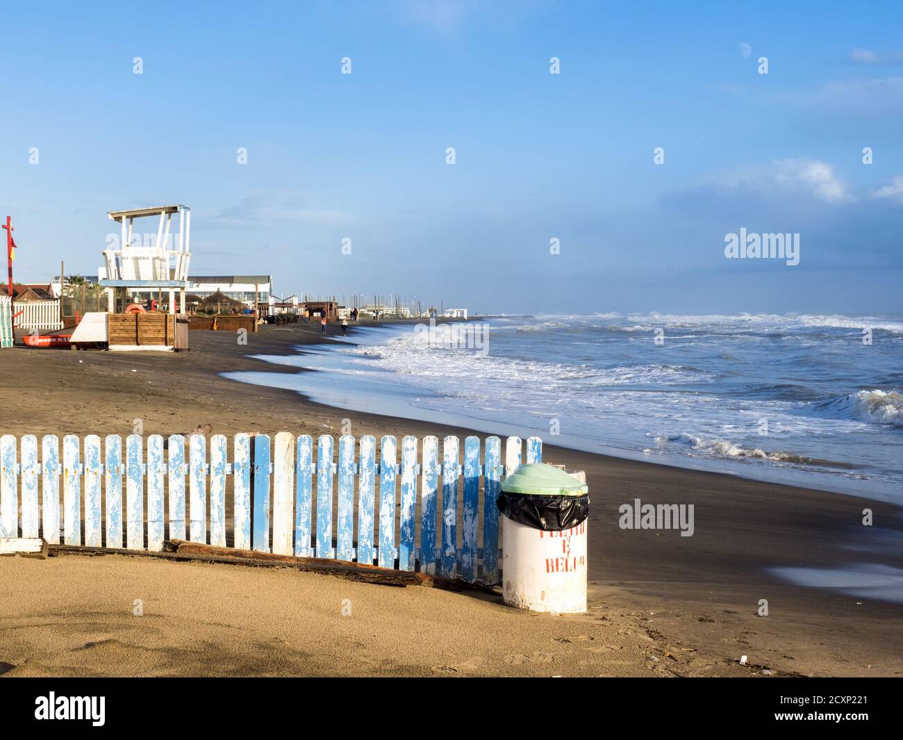 Coastal scene of Ostia Lido - Rome, Italy Stock Photo - Alamy