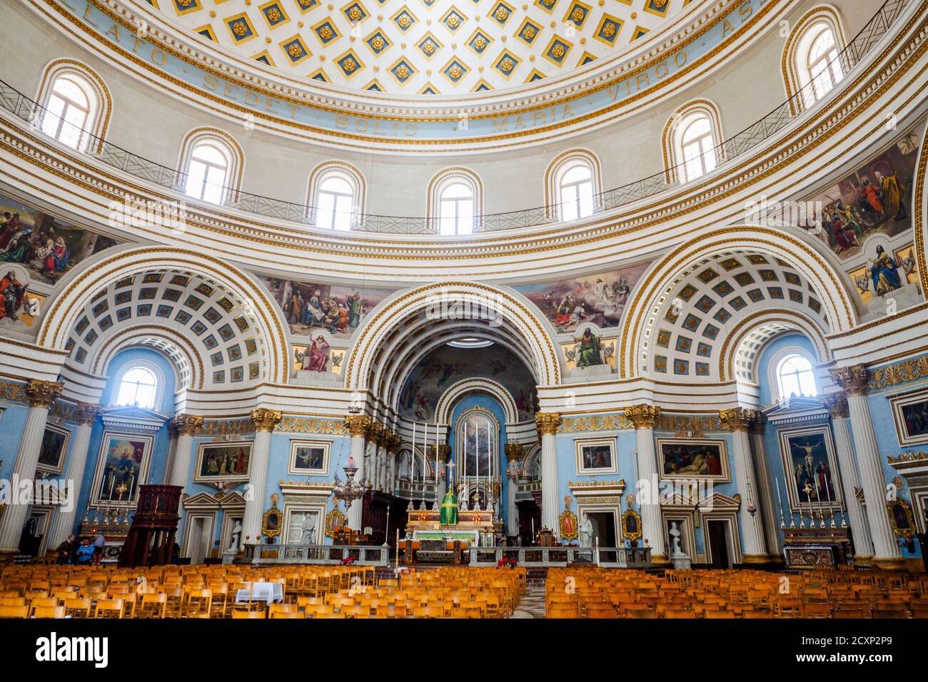 Dome detail mosta church malta hi-res stock photography and images - Alamy