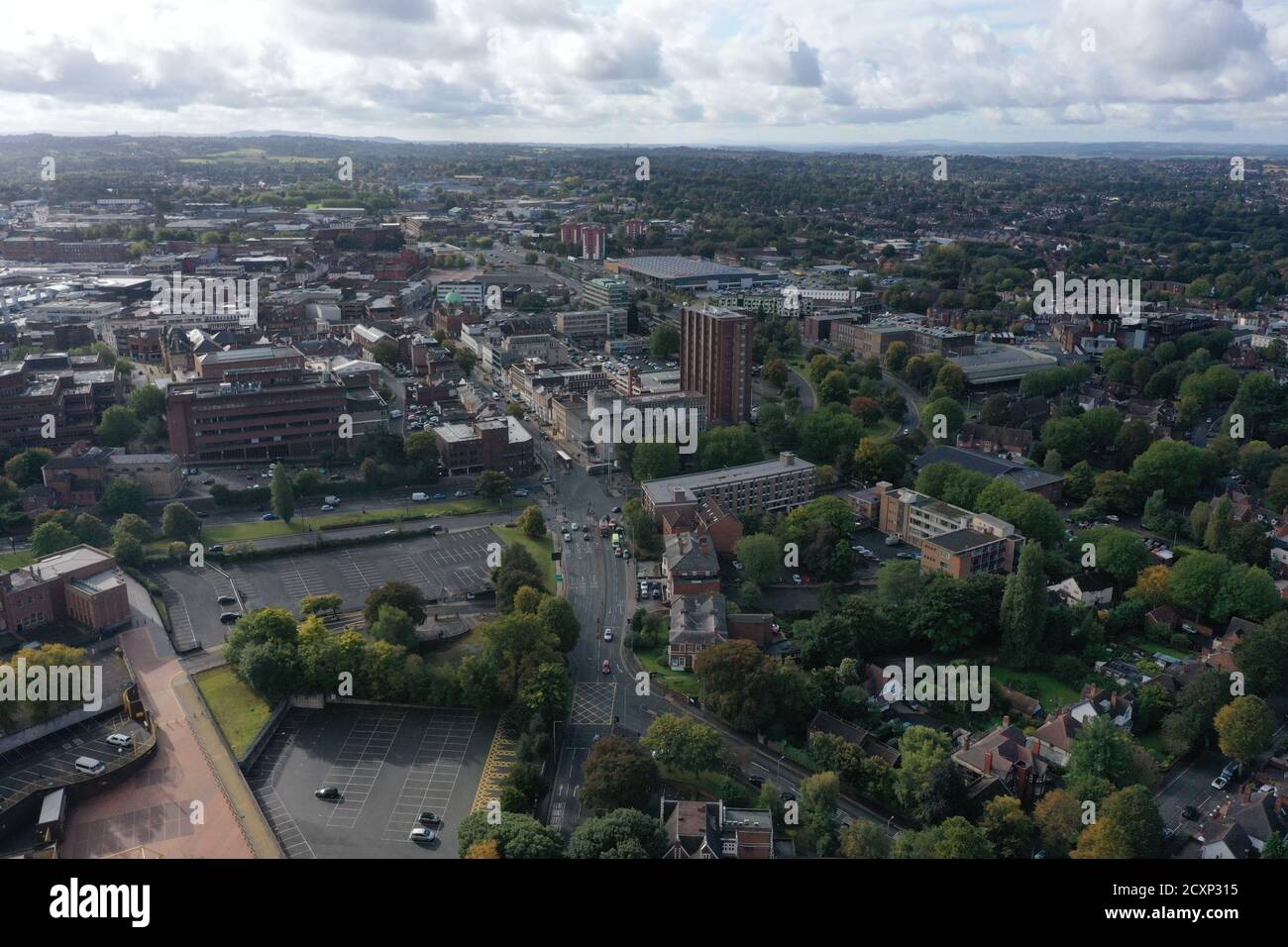 Aerial view of wolverhampton hi-res stock photography and images - Alamy