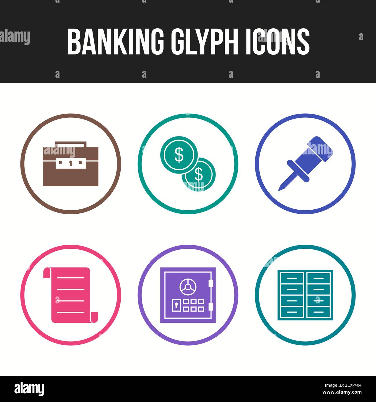 Unique Banking icons for personal and commercial use Stock Vector Image ...