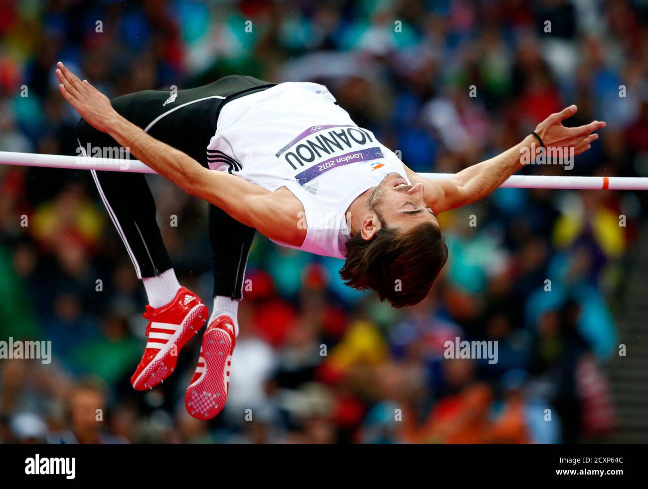 Cyprus kyriakos ioannou during the high jump final hi-res stock ...