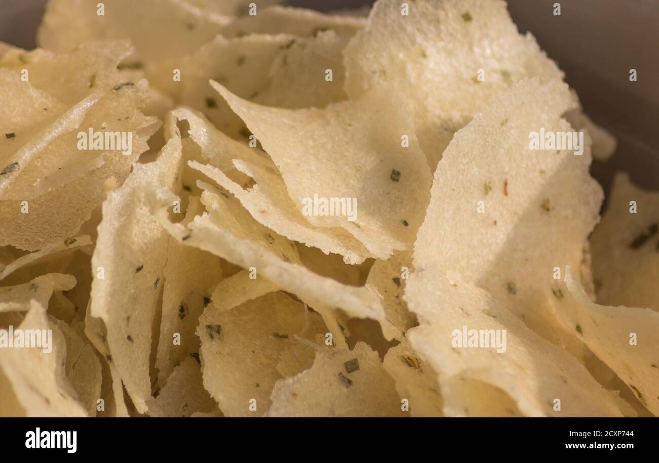 Chinese and Asian food on the market, rice, chips, noodles, sweets ...