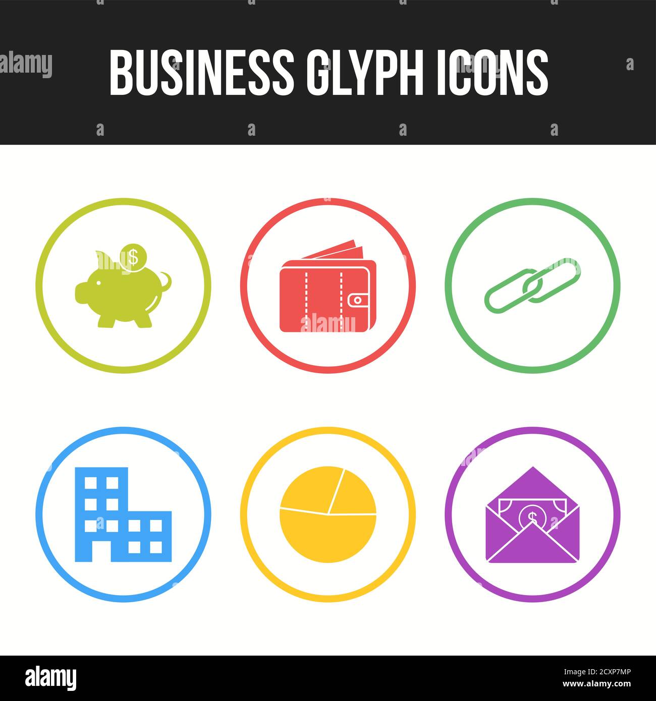 Unique Business vector icon set for commercial use Stock Vector Image ...