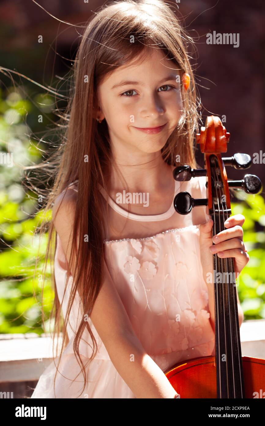 Beautiful girl long hair dandelion hi-res stock photography and images ...