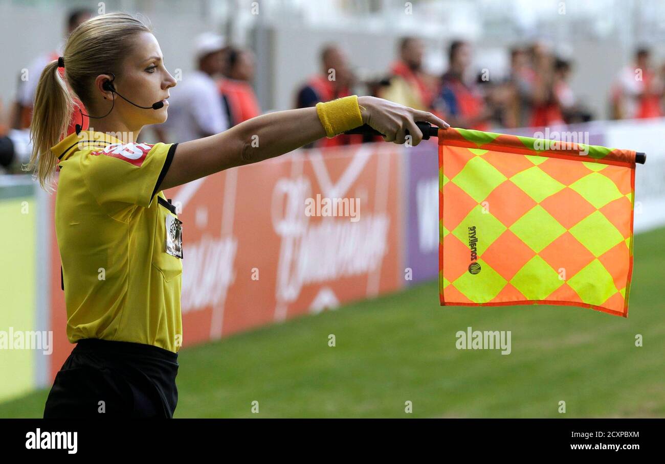 Brazilian assistant referee fernanda colombo hi-res stock photography ...