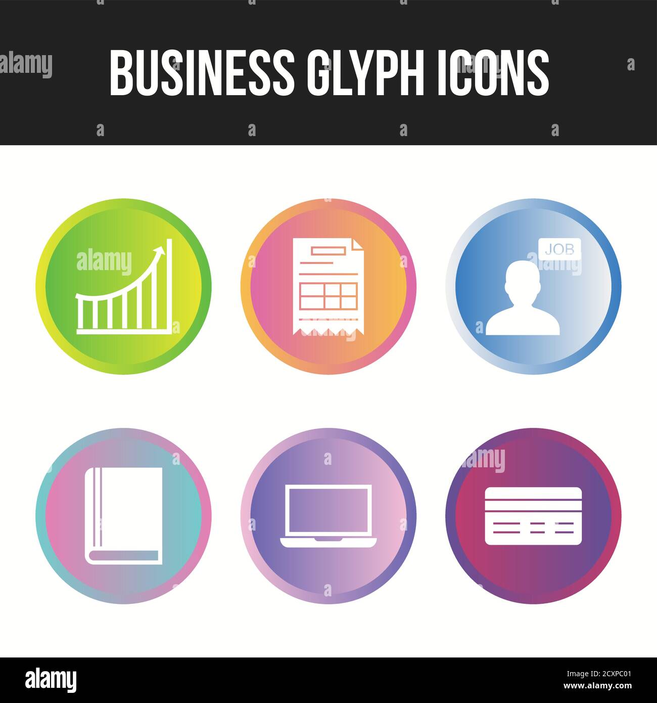 Beautiful 6 icons pack of business vector icons Stock Vector Image ...