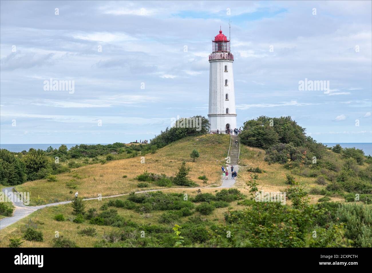 lighthouse on the german island hiddensee in the baltic sea Stock Photo ...