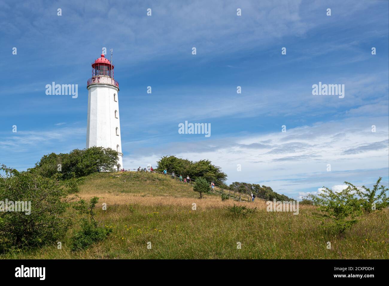 lighthouse on the german island hiddensee in the baltic sea Stock Photo ...