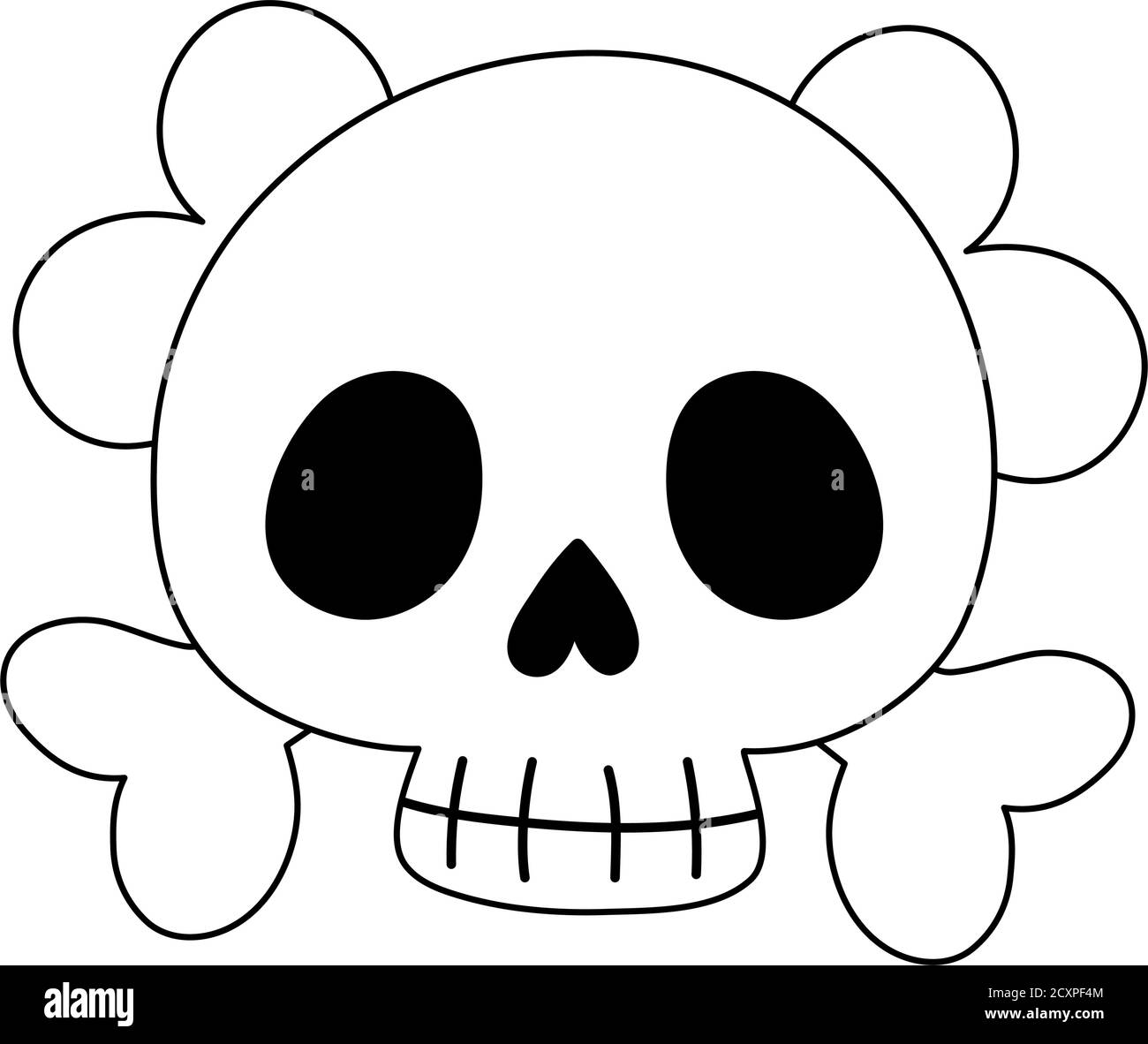 Death Skull Cartoon