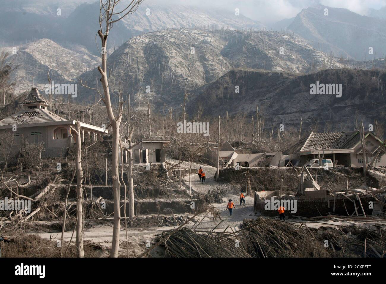 Mount merapi volcano damage hi-res stock photography and images - Alamy