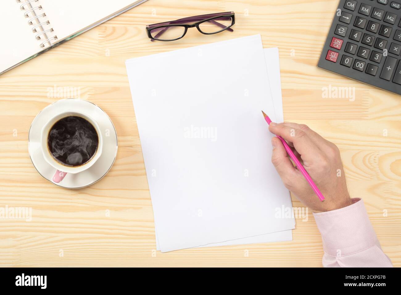 Blank paperwork template hi-res stock photography and images - Alamy