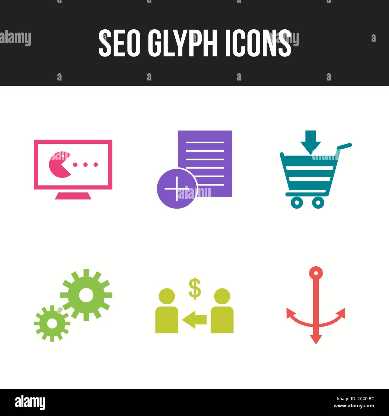 Seo icon set for personal and commercial use Stock Vector Image & Art ...