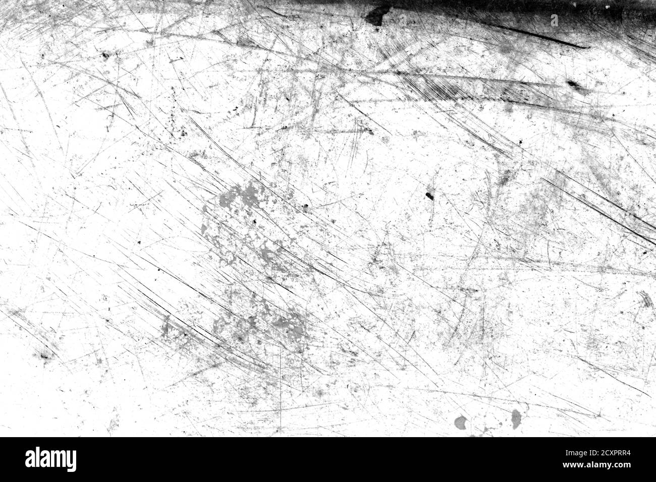 black scratches with spots on a white background Stock Photo - Alamy