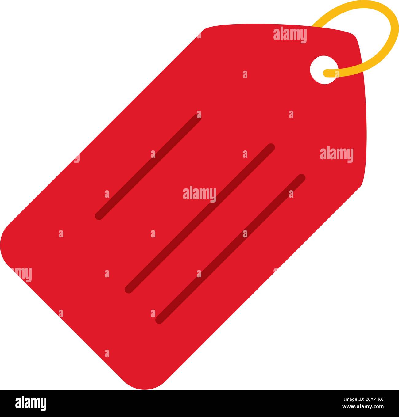 tag icon over white background, flat style, vector illustration Stock ...