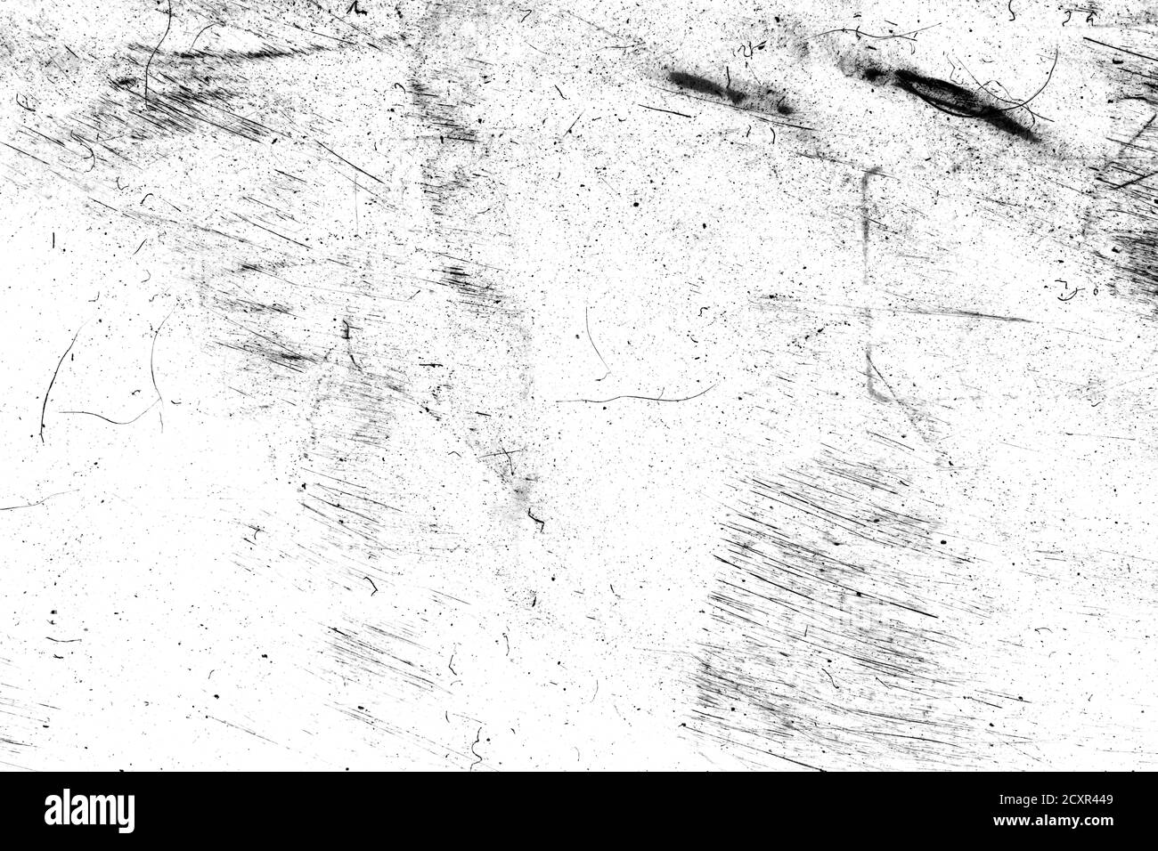 black scratches with spots on a white background Stock Photo - Alamy