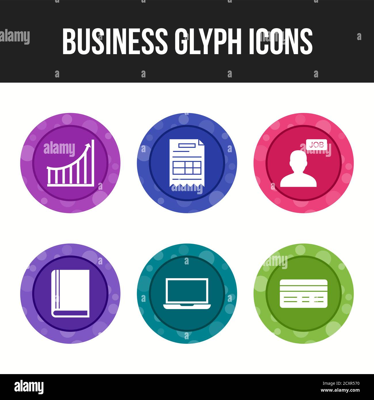 Beautiful 6 icons pack of business vector icons Stock Vector Image ...