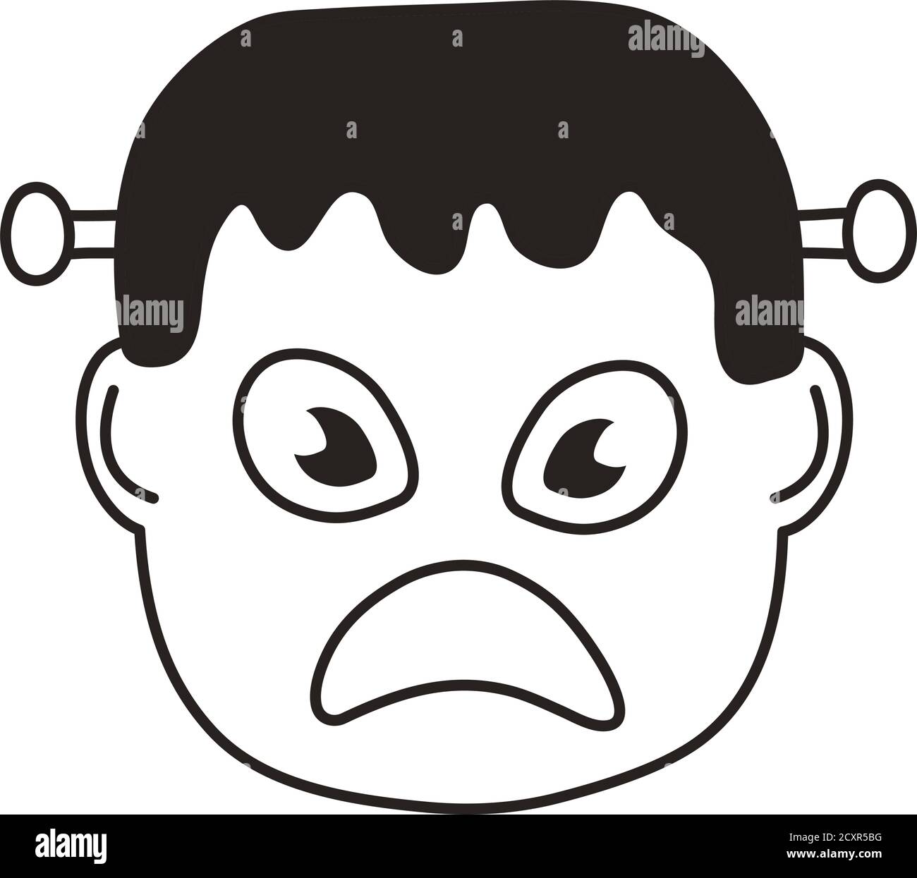 Frankenstein head Stock Vector Images - Alamy