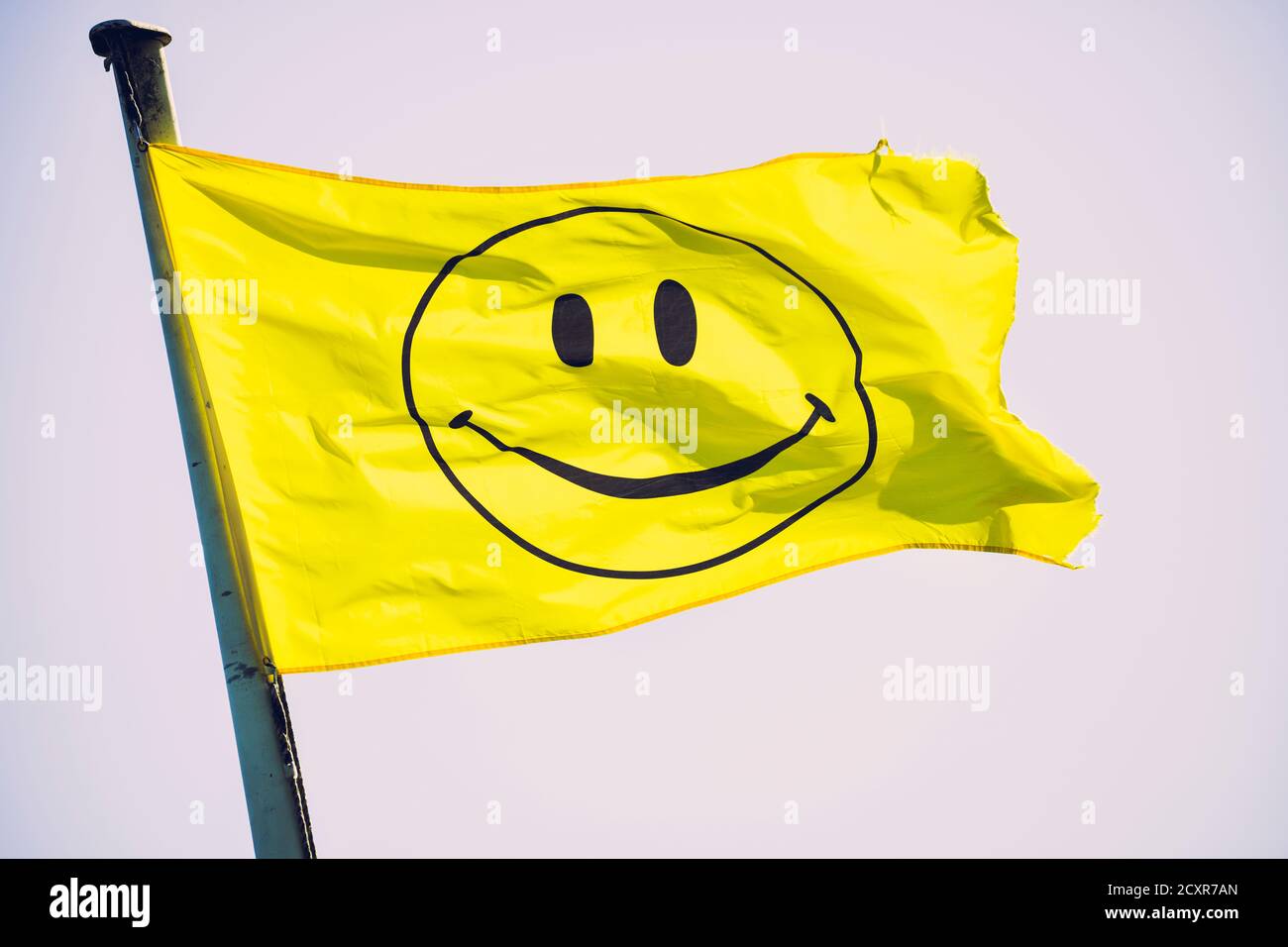 Smiley flag in Hamburg, Germany Stock Photo - Alamy