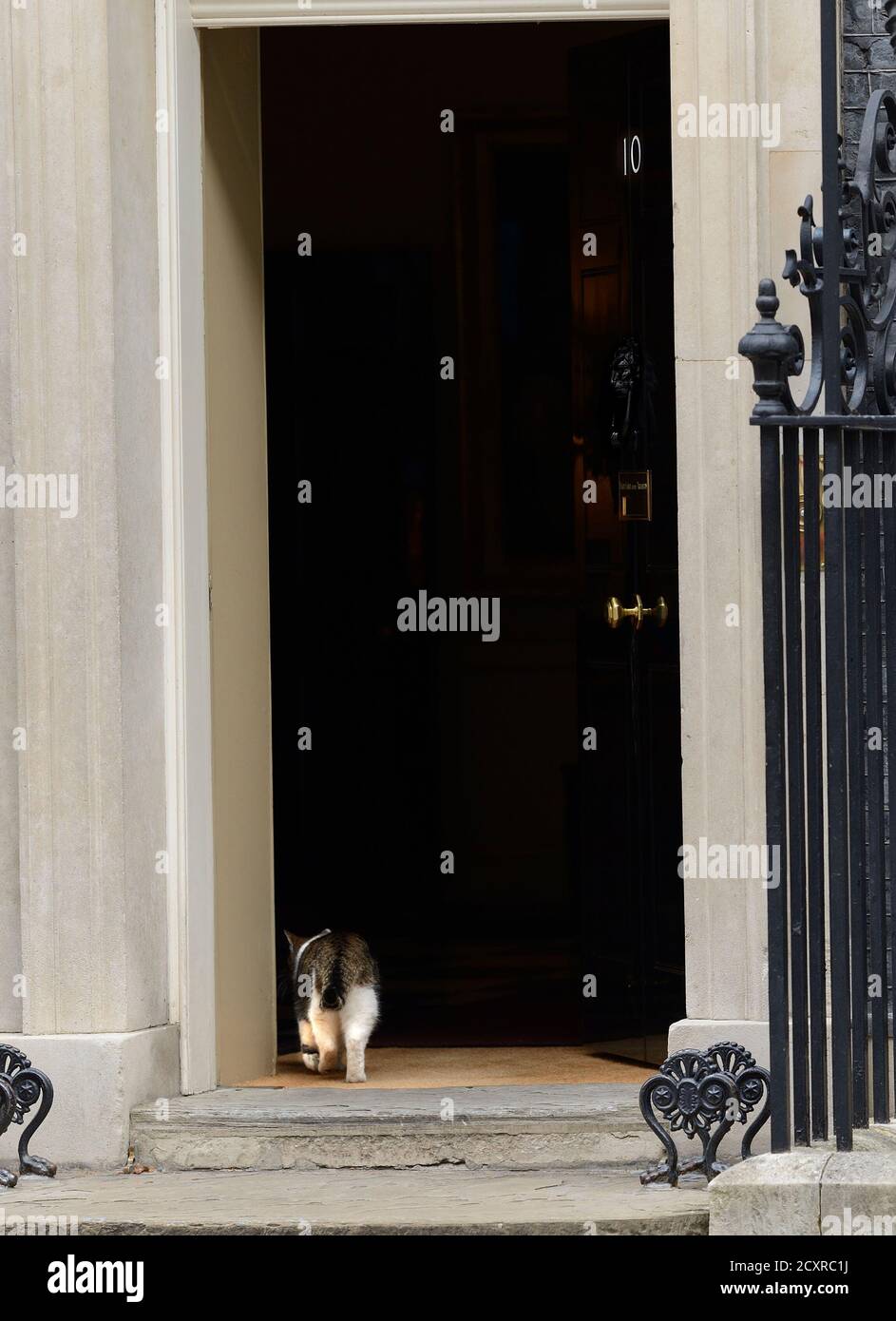 10 downing street door open hi-res stock photography and images - Alamy