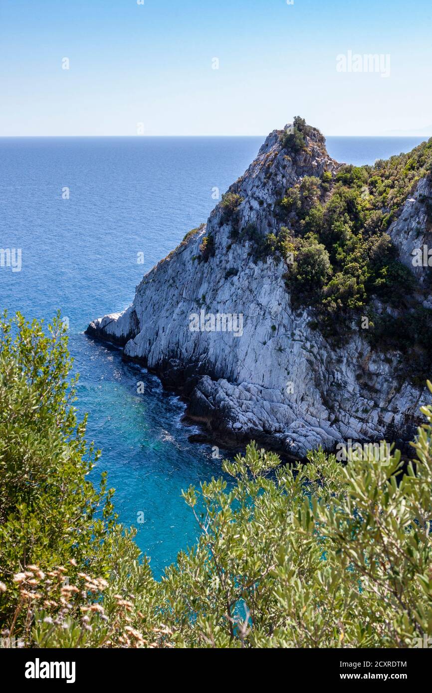 Beaches of Greece, Fakistra beach from above, Pelion mountain, Volos ...