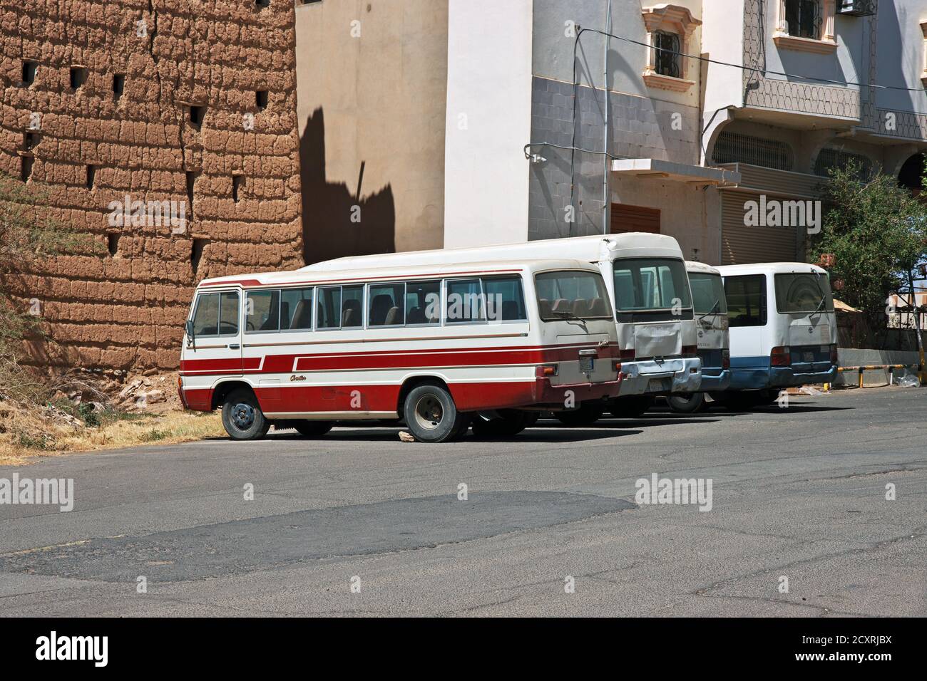 Thu public bus in Najran, Asir region, Saudi Arabia Stock Photo - Alamy