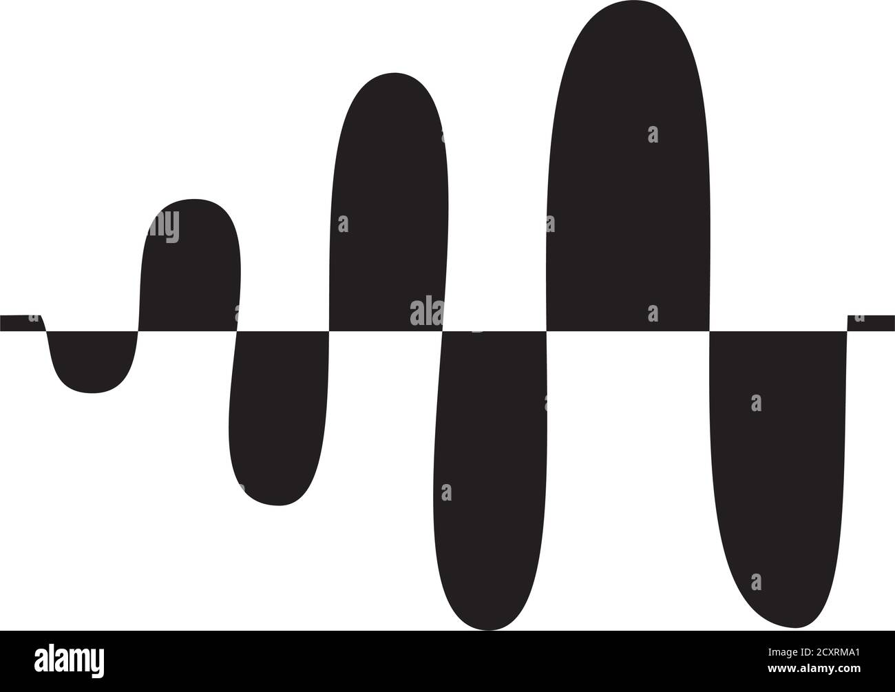 sound higher pitch icon over white background, vector illustration ...