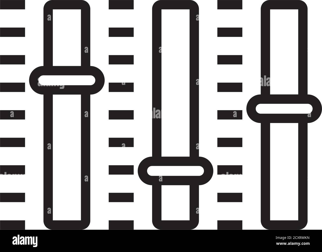 sound control icon over white background, vector illustration Stock ...