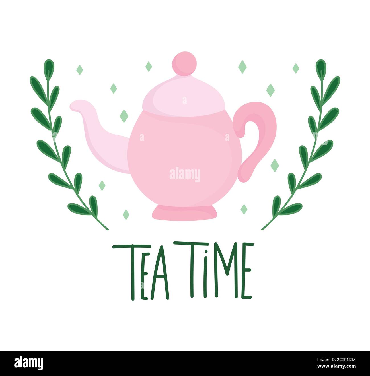 Pink Teapot Cartoon