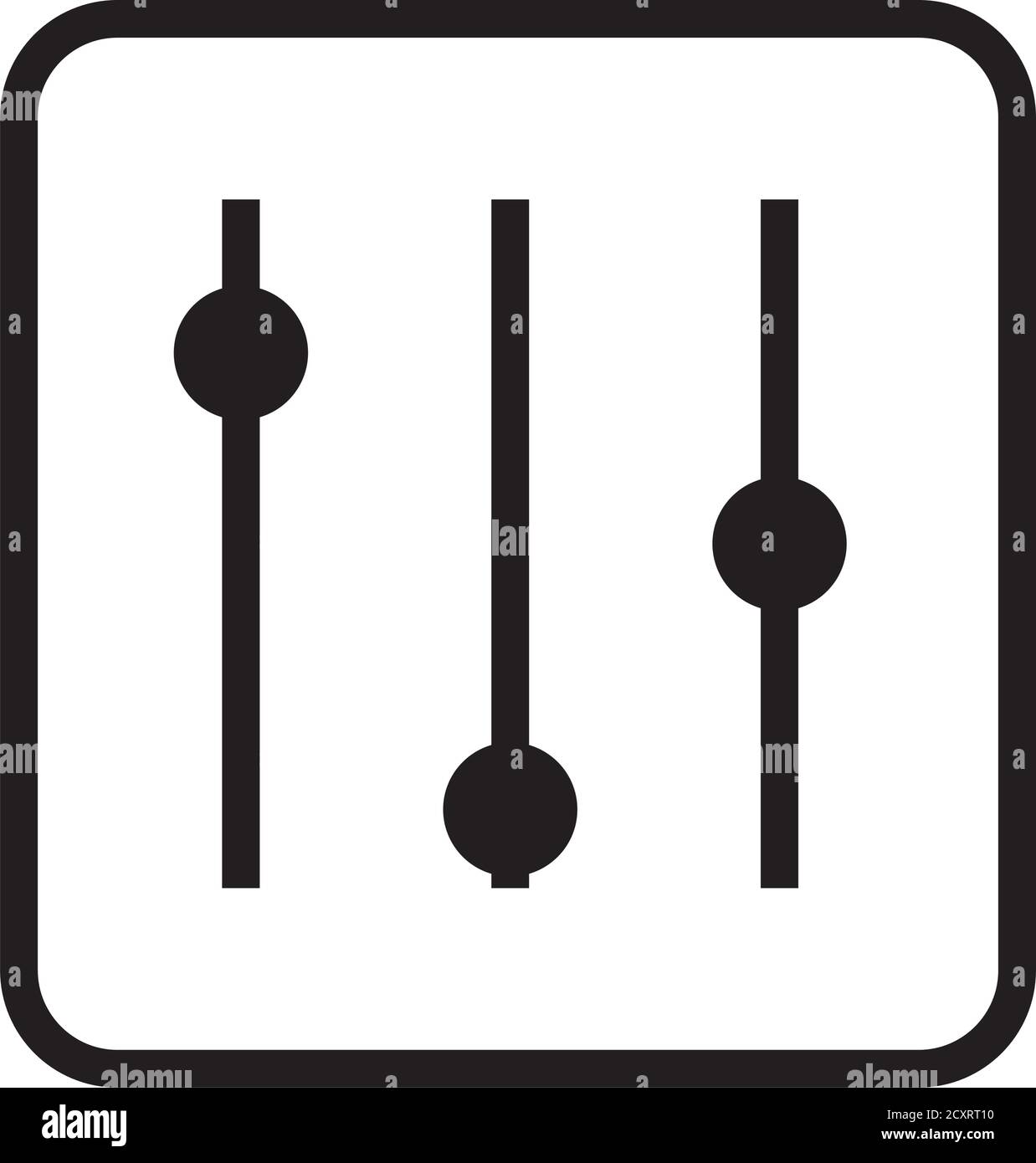 audio sound control icon over white background, vector illustration ...