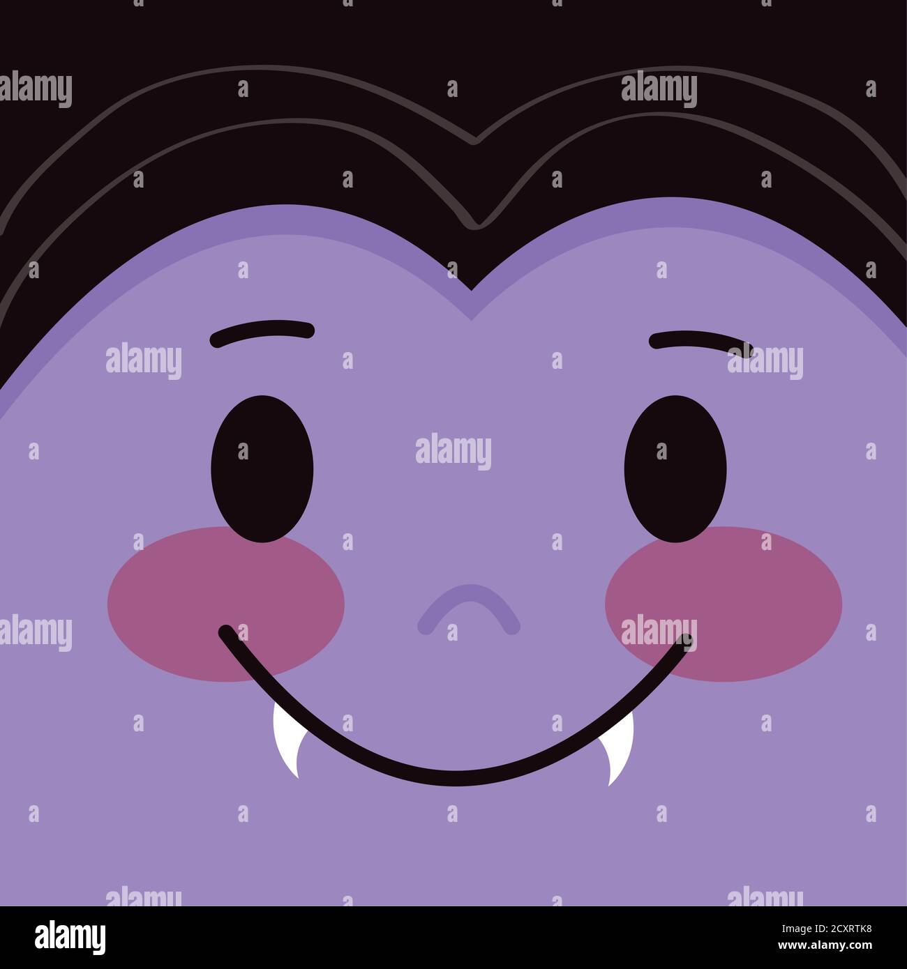 dracula mask halloween costume face vector illustration design Stock ...