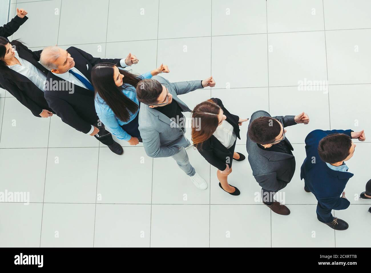 group of diverse business people standing in line Stock Photo - Alamy
