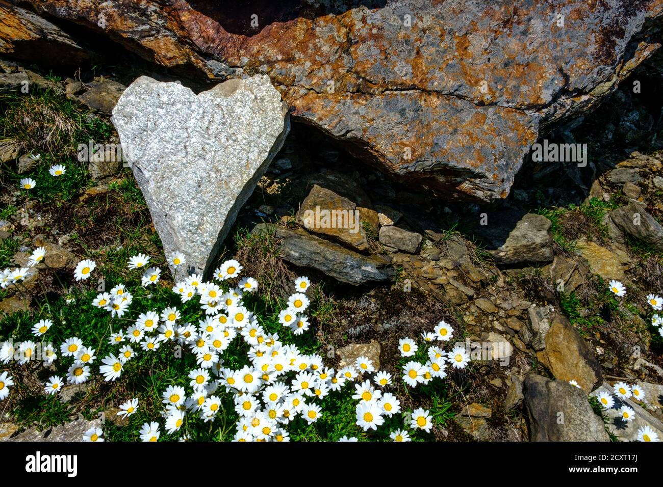 White stone heart hi-res stock photography and images - Alamy
