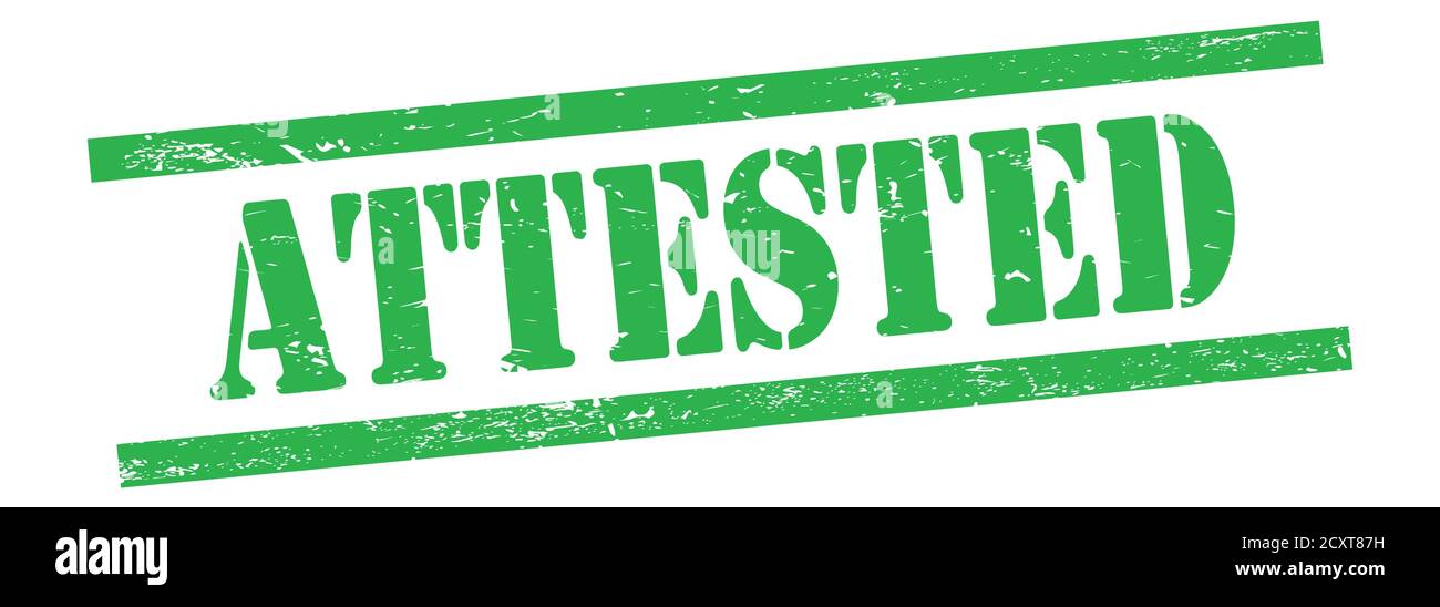 Attested word hi-res stock photography and images - Alamy