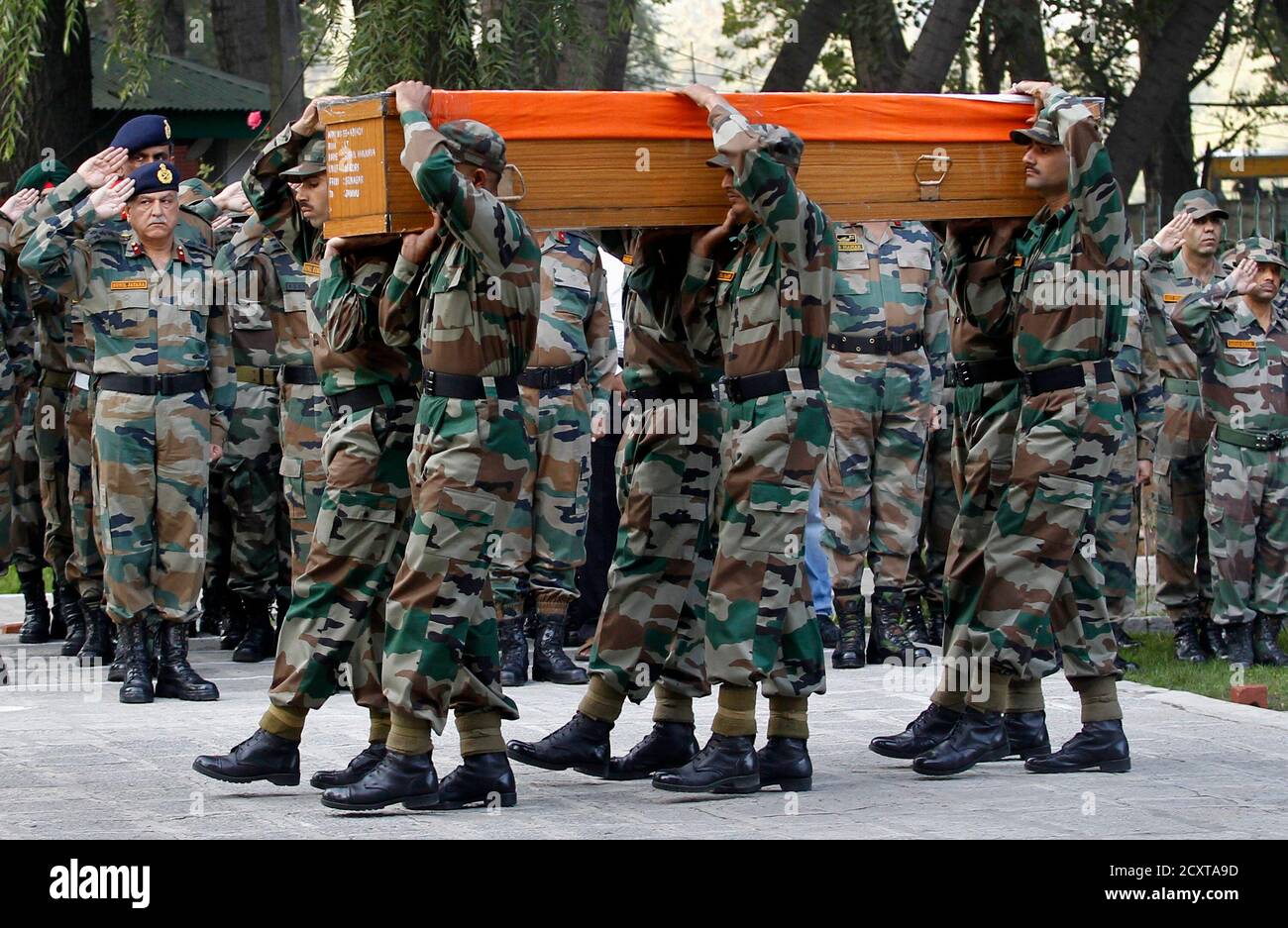 Indian soldier coffin hi-res stock photography and images - Alamy