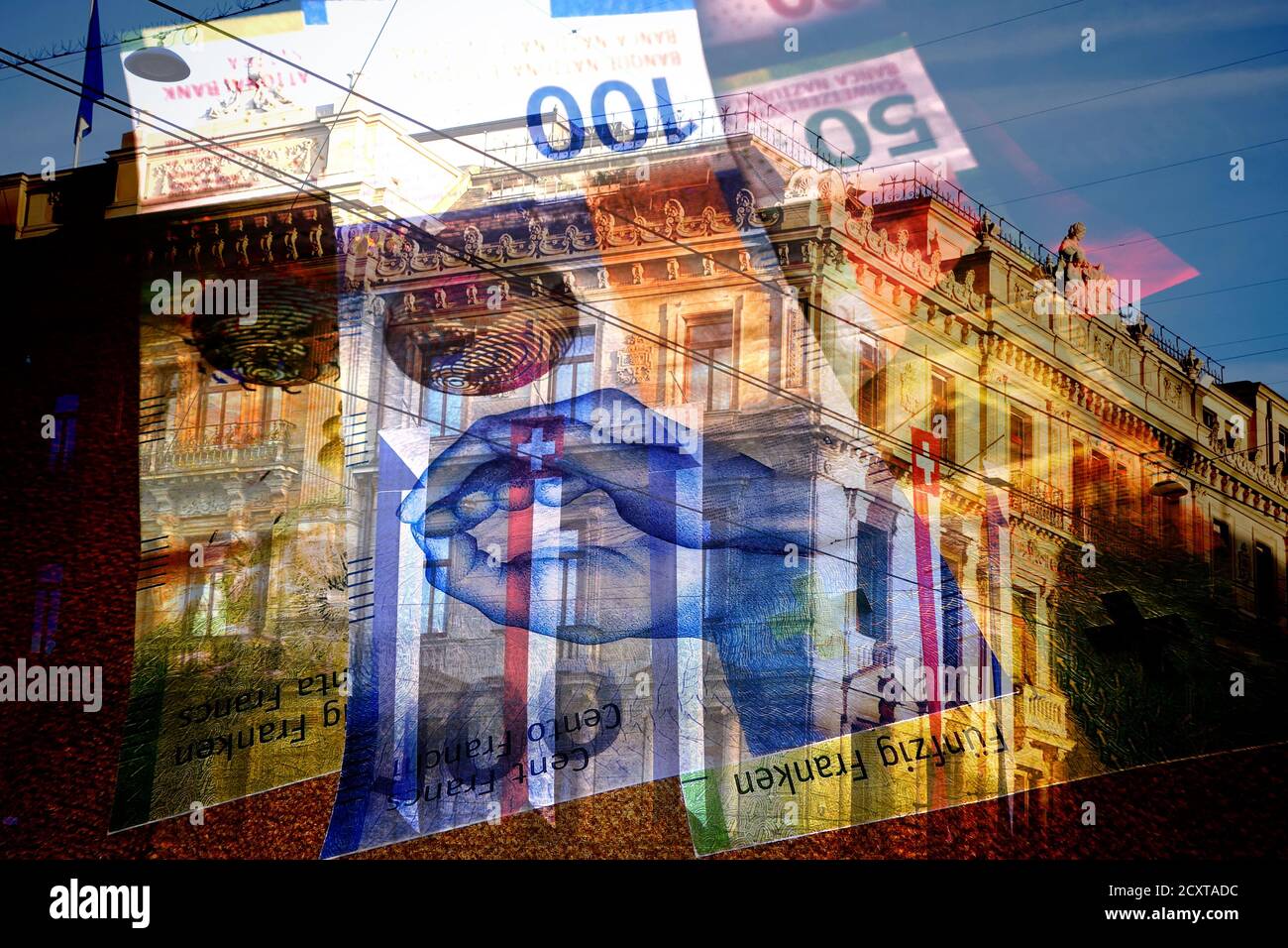 SWISS FRANCS - CHF - Money of Switzerland - Swiss Currency Stock Photo ...