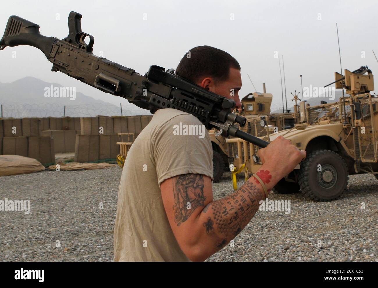 At forward operating base joyce in kunar province hi-res stock ...