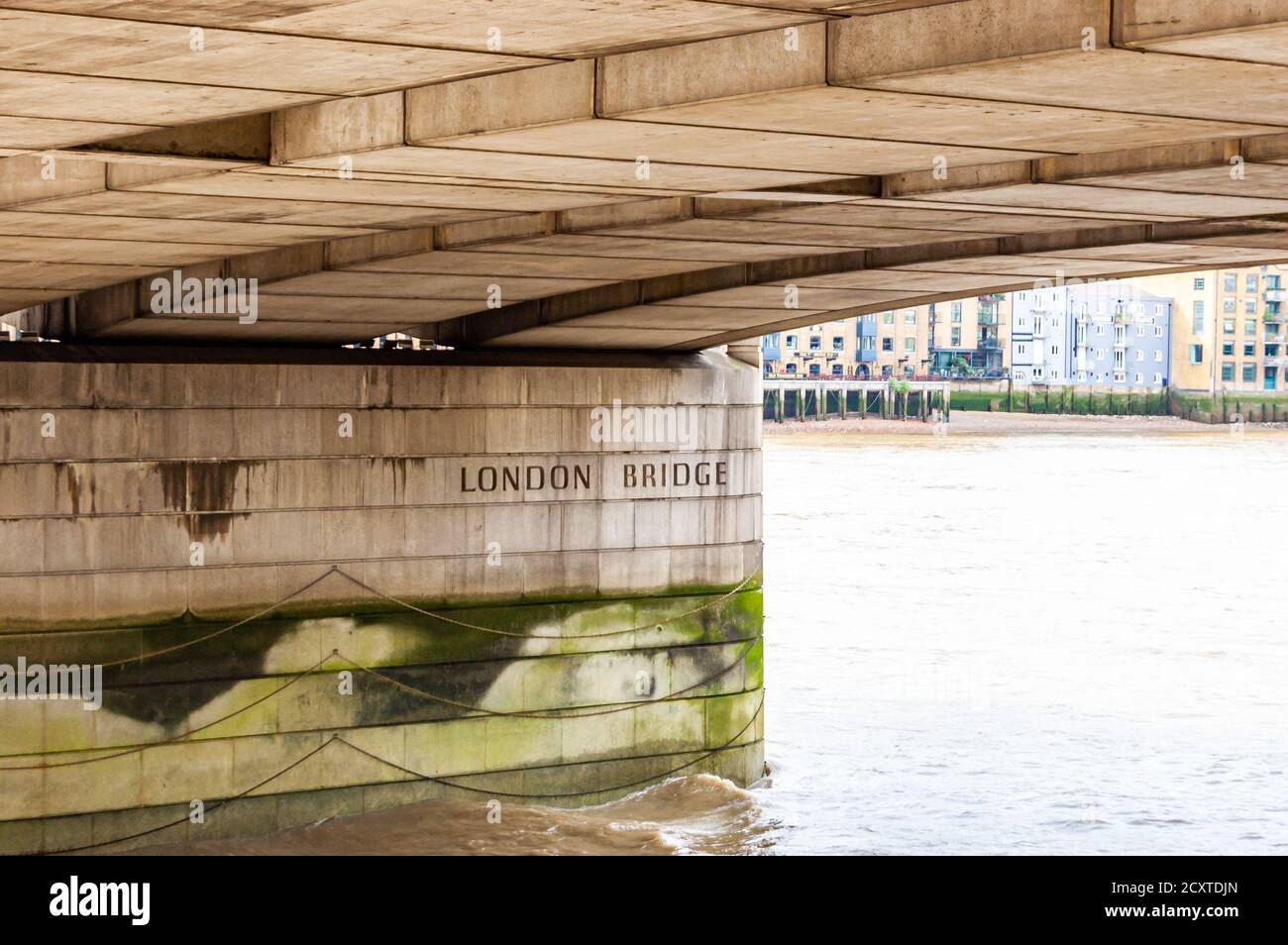 London, United Kingdom - September 14, 2017: Close up of London bridge ...