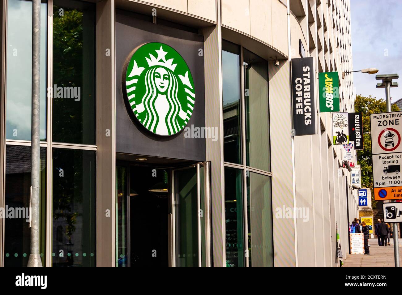 Starbucks hanging sign hi-res stock photography and images - Alamy