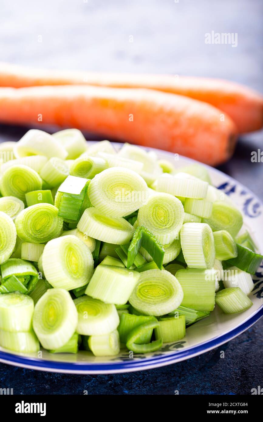 Leek slice hi-res stock photography and images - Alamy
