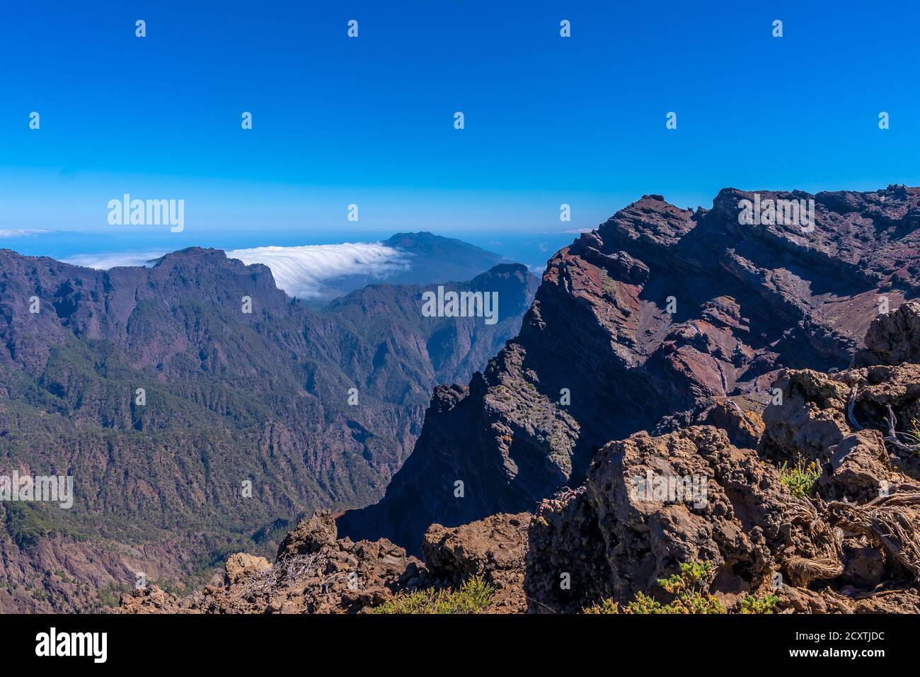 Mesmerizing view of Caldera de Taburiente National Park in La Palma ...