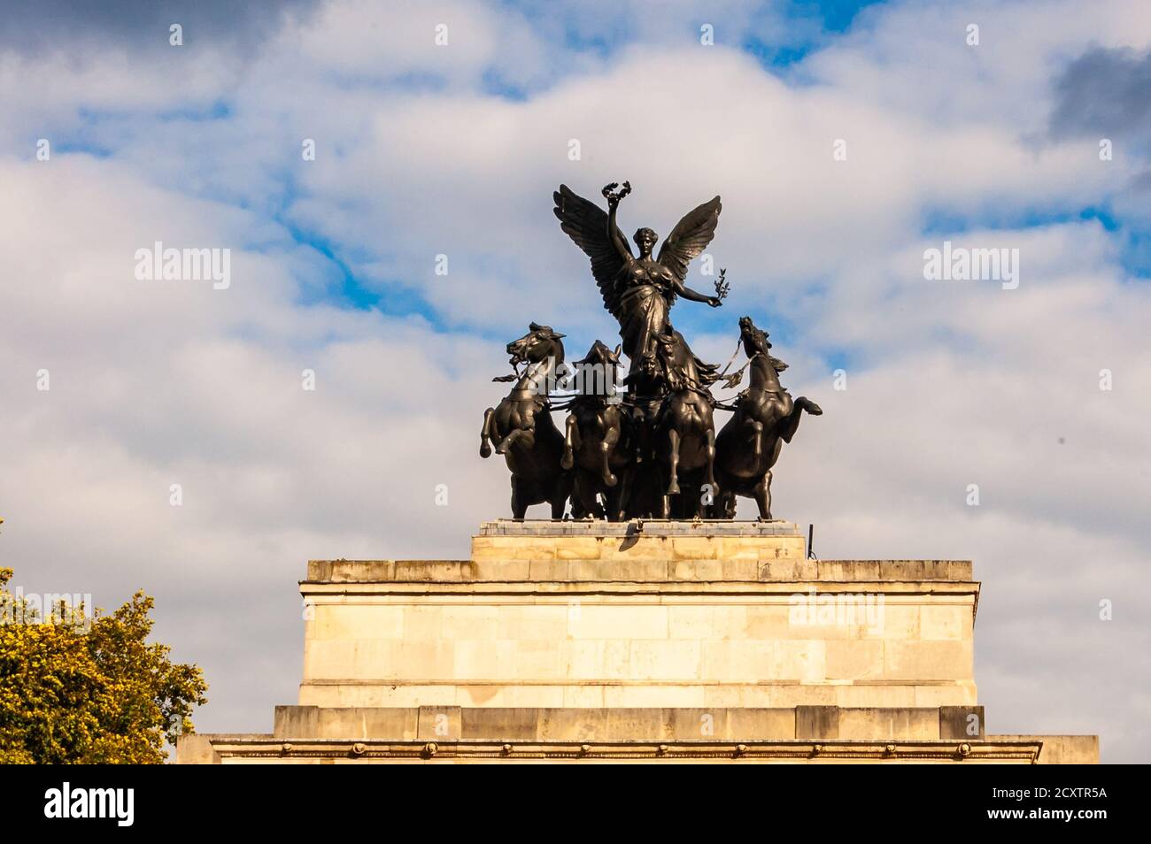 London, United Kingdom - September 14, 2017: Famous Wellington Arch ...