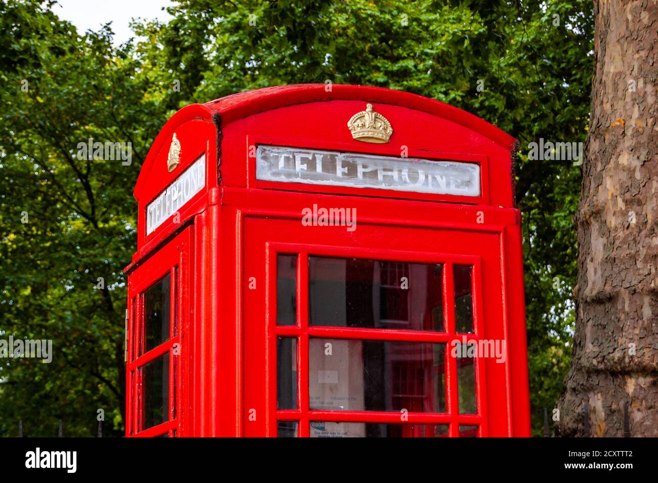 London, United Kingdom - September 15, 2017: Famous red telephone box ...