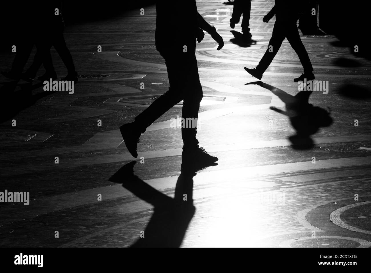 Italy, Lombardy, Milan, Galleria Vittorio Emanuele II, People Passing ...