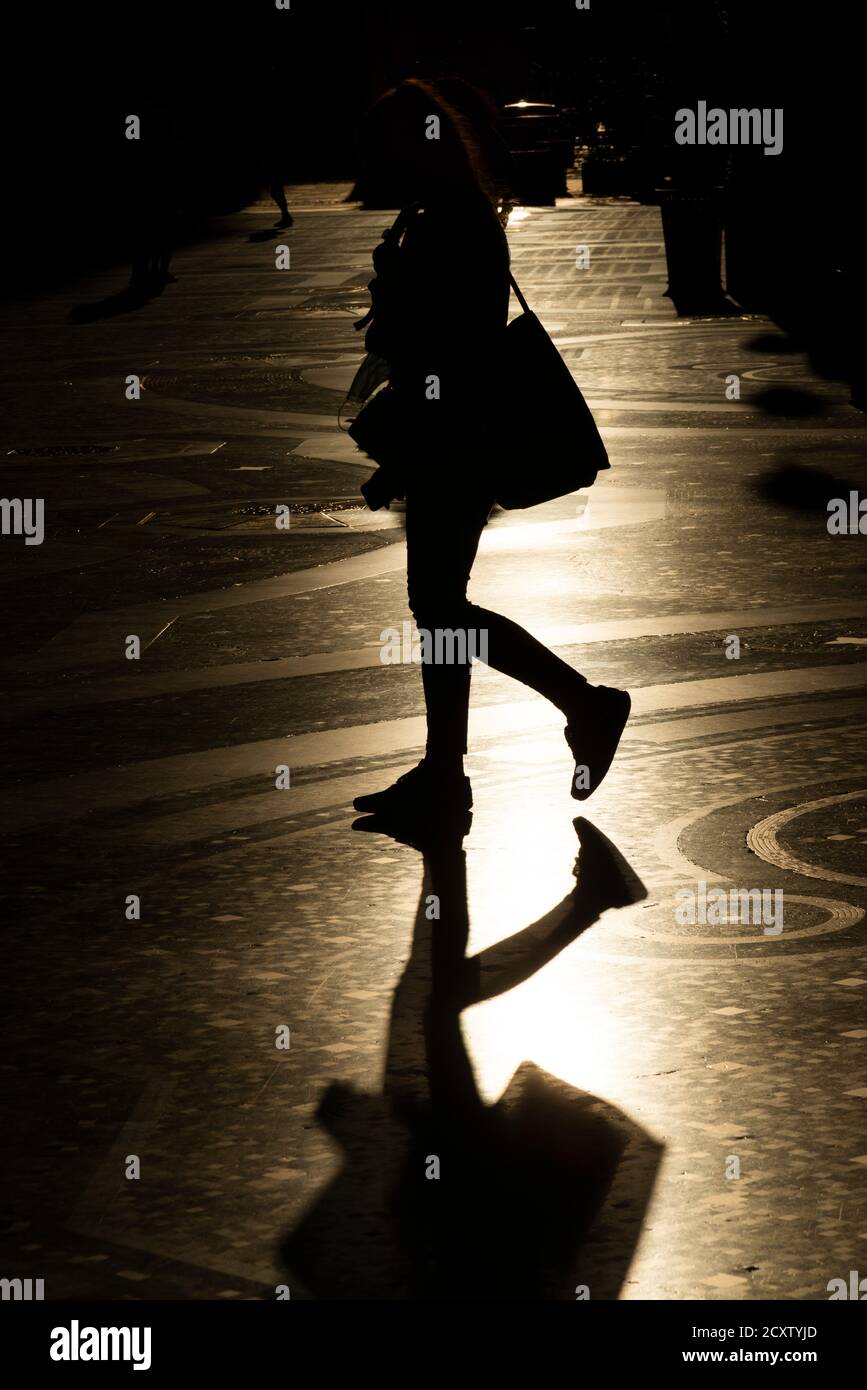 Italy, Lombardy, Milan, Galleria Vittorio Emanuele II, People Passing ...