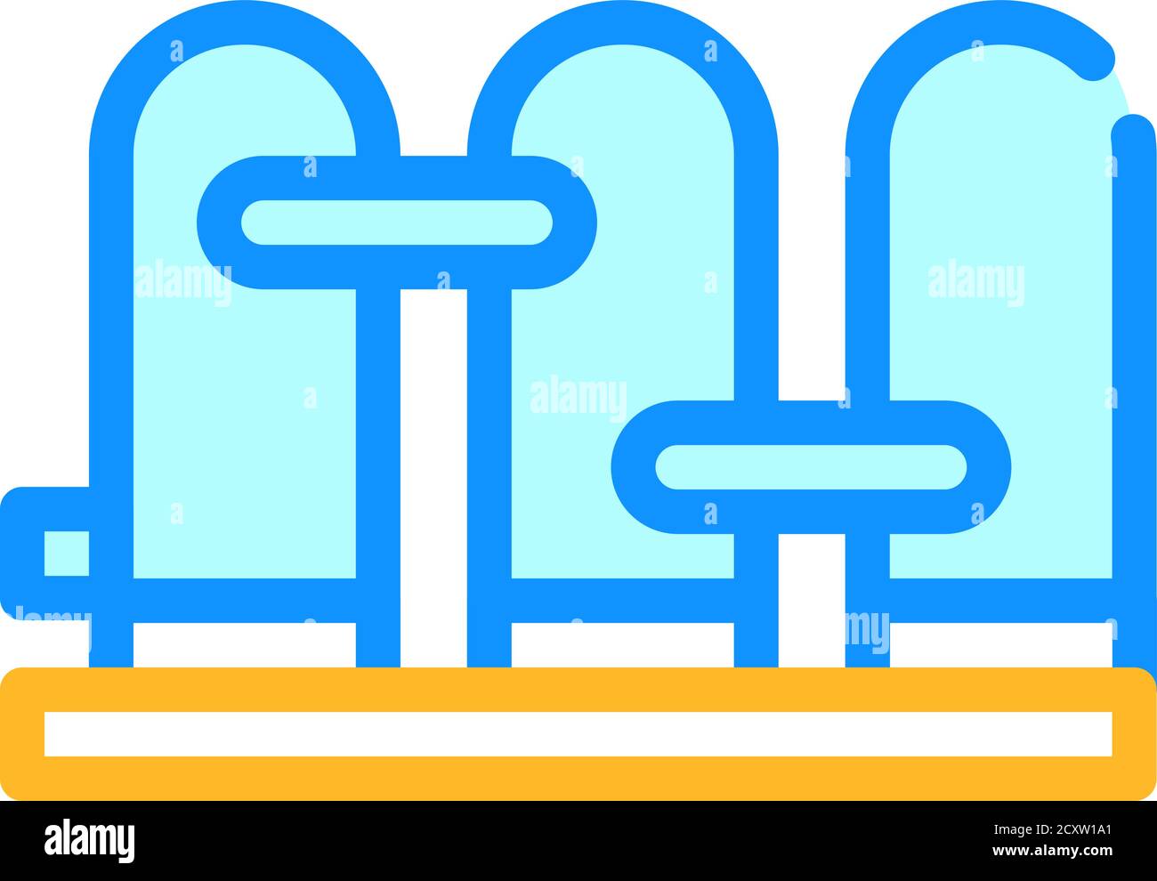 water filtration factory tank color icon vector illustration Stock ...